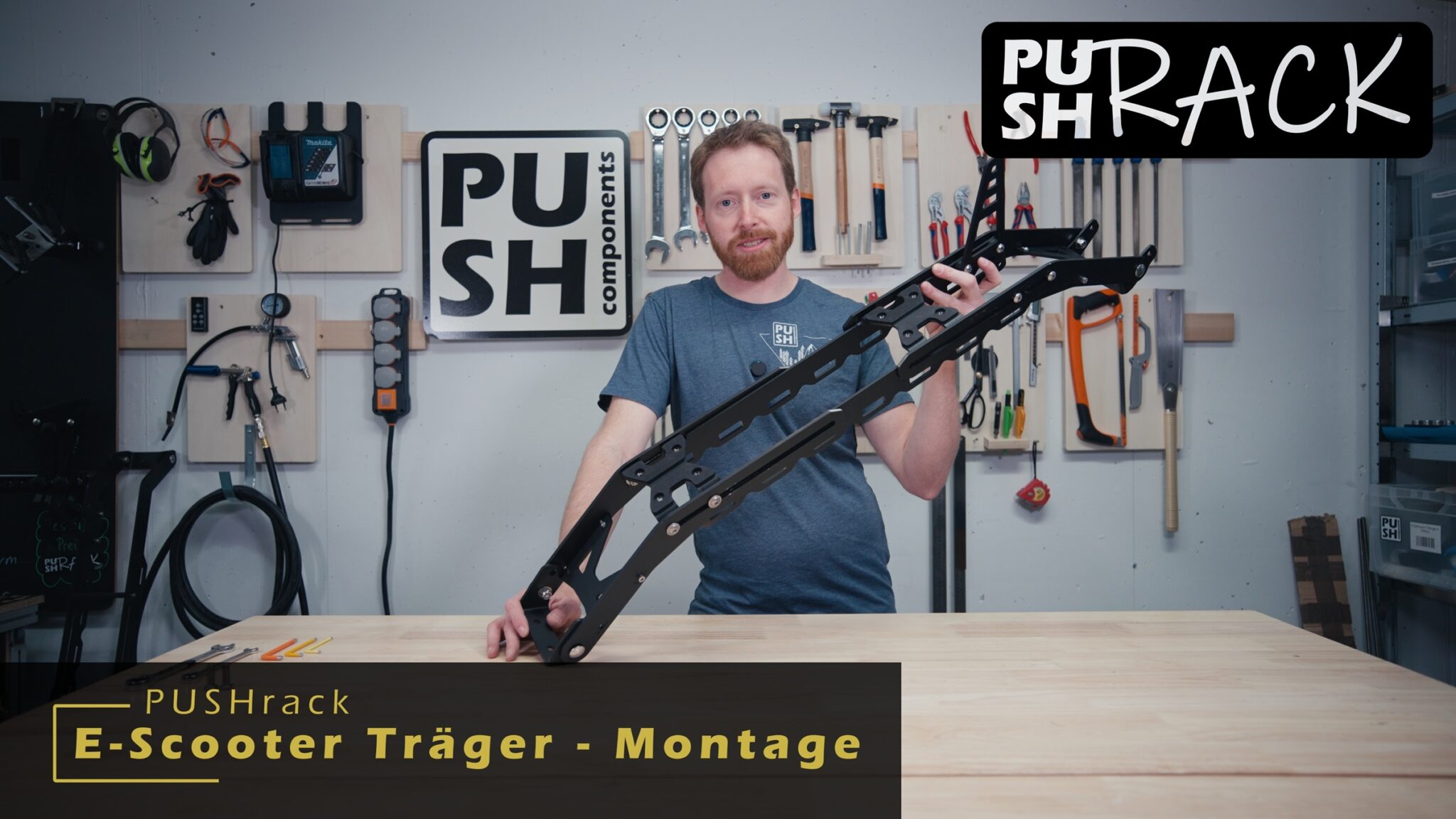 HOW TO - Assembling e-scooter rack correctly - PUSH components